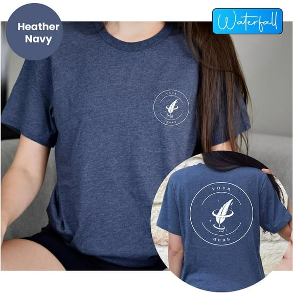 Custom Business Logo Shirt, Front & Back Print, Team Apparel - Walmart.com