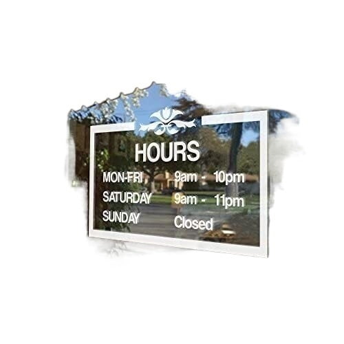 Custom Business Store Hours Vinyl Wall Door Window Decal Shop Salon ...