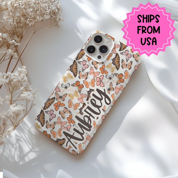 Custom Butterfly Phone Case for iPhone Samsung Cute Animal - Walmart.com