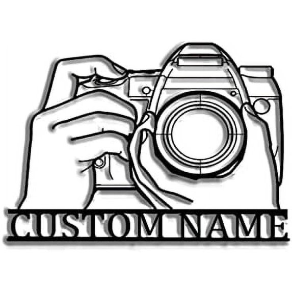 Custom Camera Wall Art - Metal Camera Sign & Decor for Photographers ...