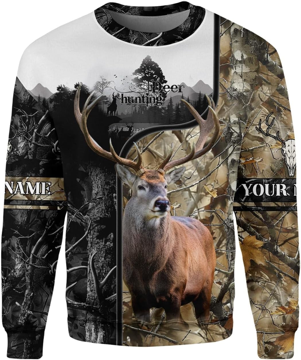 Custom Camo US Flag Deer Elk Buck Camouflage Hunting Hunter Antlers ...