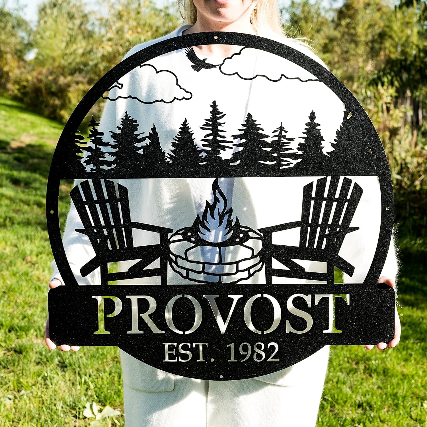 Custom Campfire Sign | Metal Outdoor Sign | Camper Decor | Personalized ...