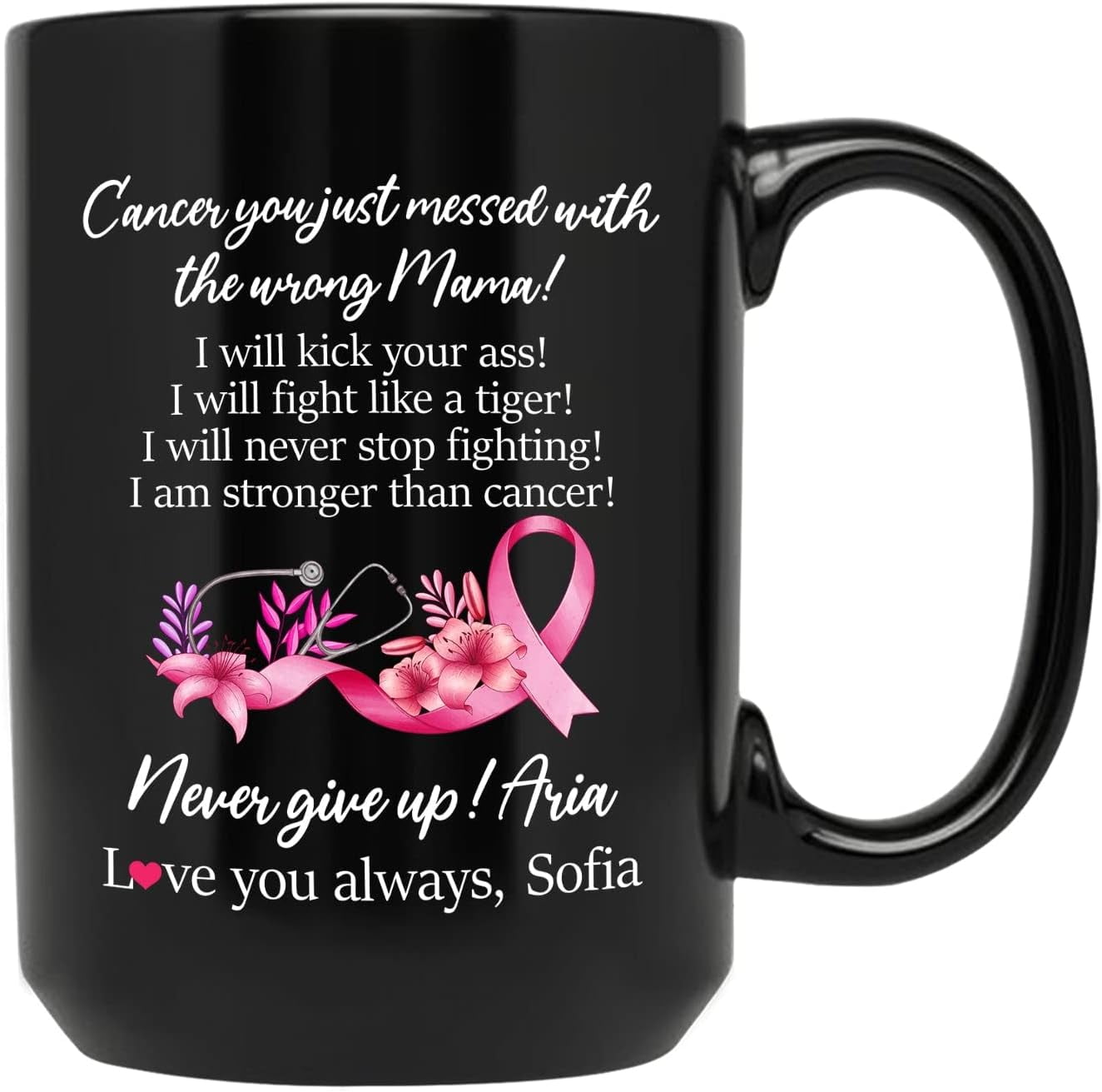 Custom Cancer Mug, Cancer You Just Messed With The Wrong Mama! Mug ...