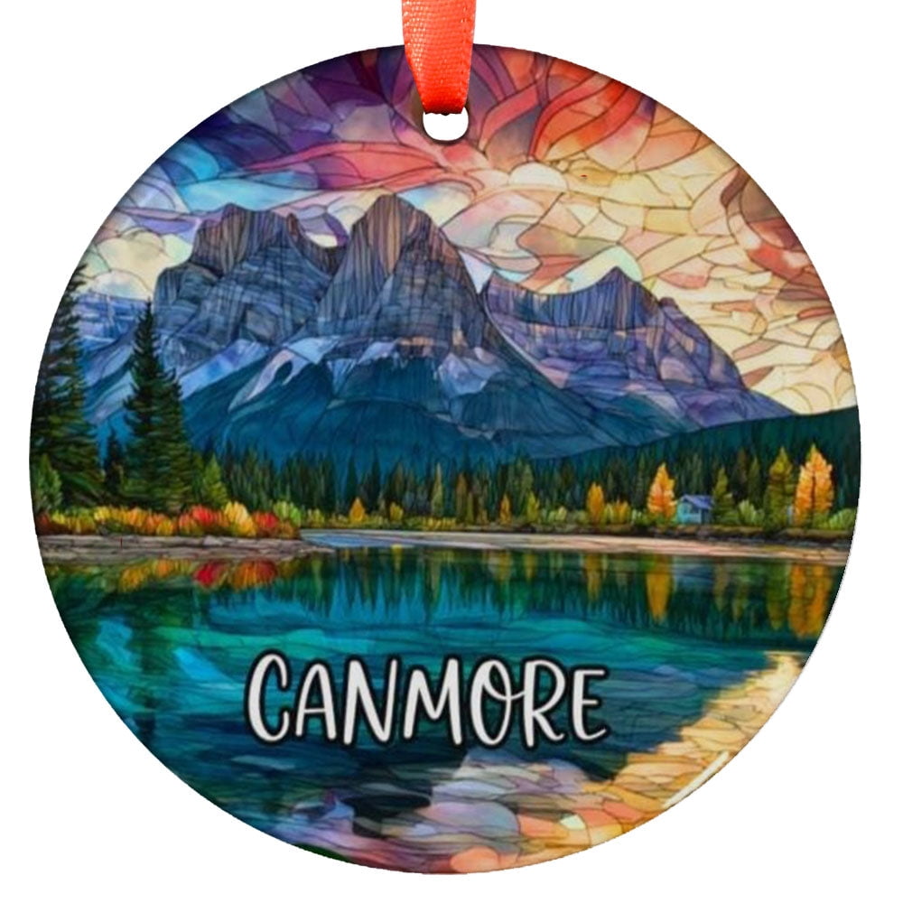 Custom Canmore Alberta Ornament | Faux |Unique Canada Souvenir ...