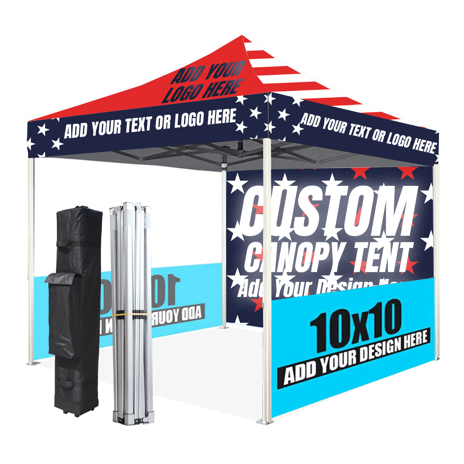 Custom Canopy Tent 10x10 with Logo - Walmart.com