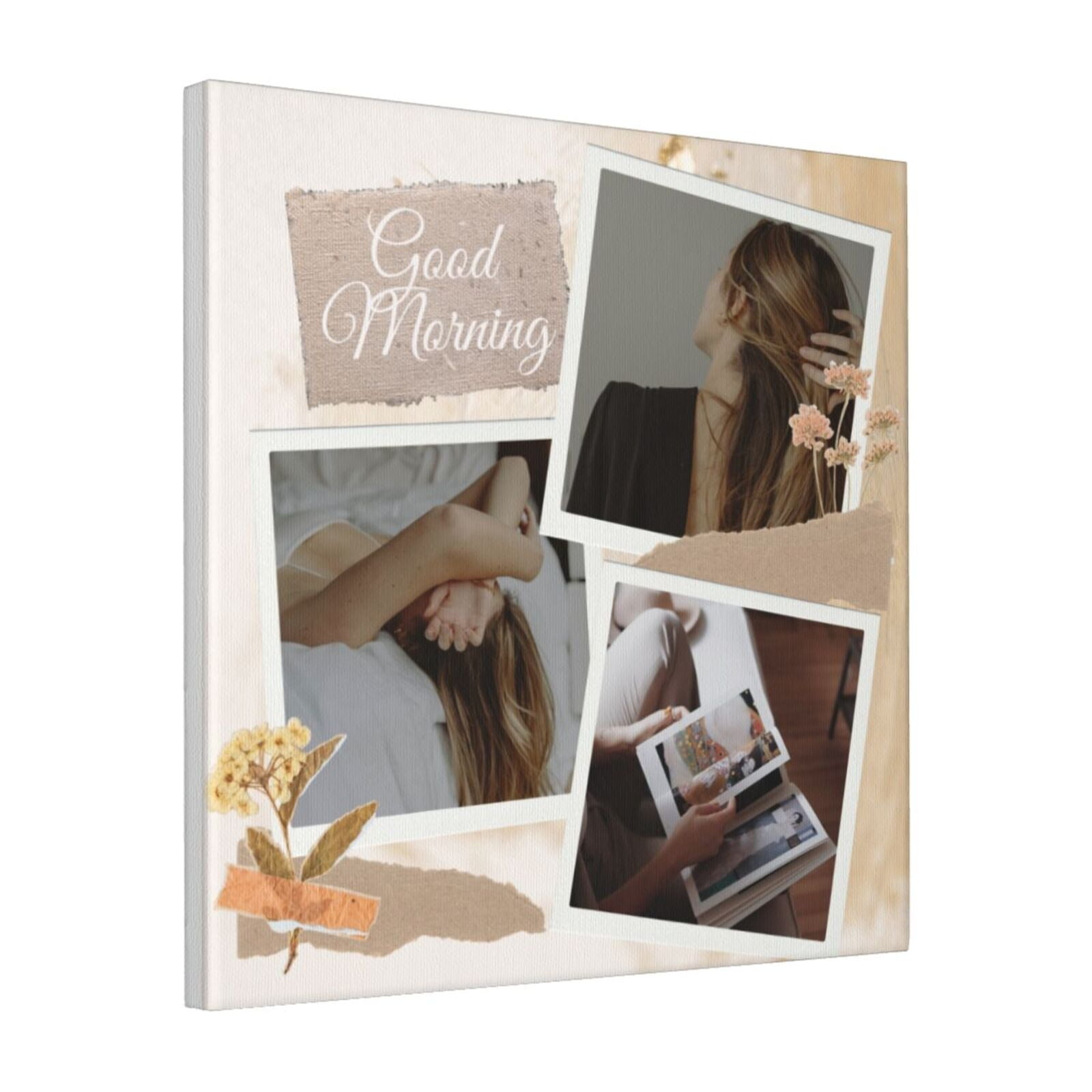 Custom Canvas Prints Beige Refined Morning Personalized Photo Image ...