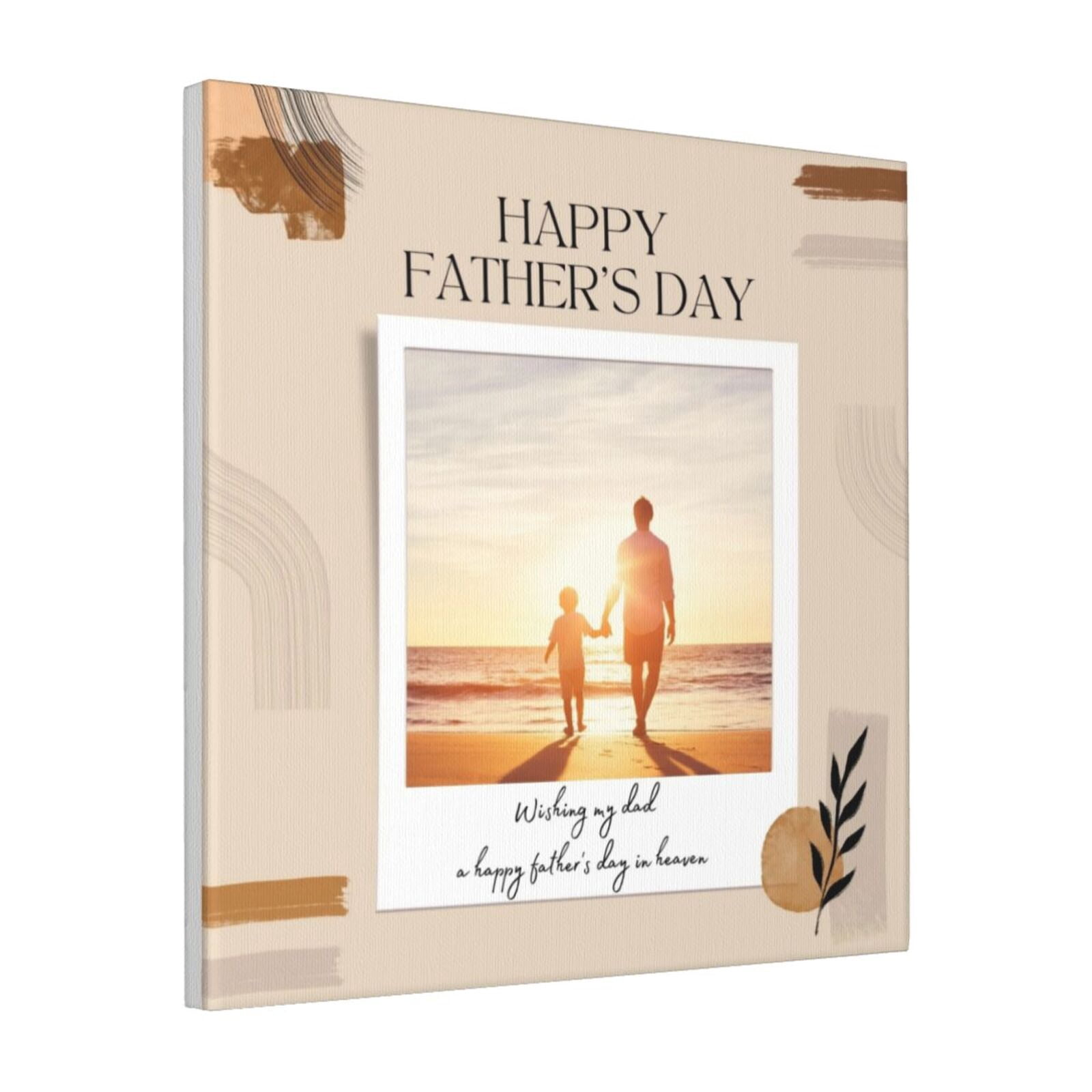 Custom Canvas Prints Happy Father's Day Personalized Photo Image ...