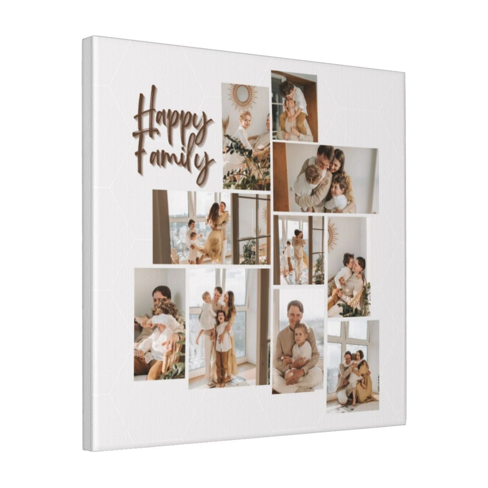 Custom Canvas Prints Photo Personalized Photo Image Collage DIY Framed ...