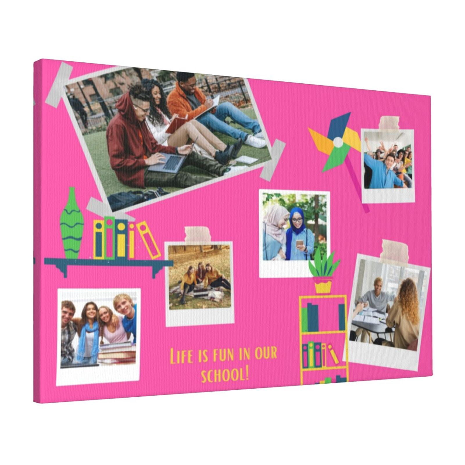 Custom Canvas Prints School College Classmates Classroom Decoration ...