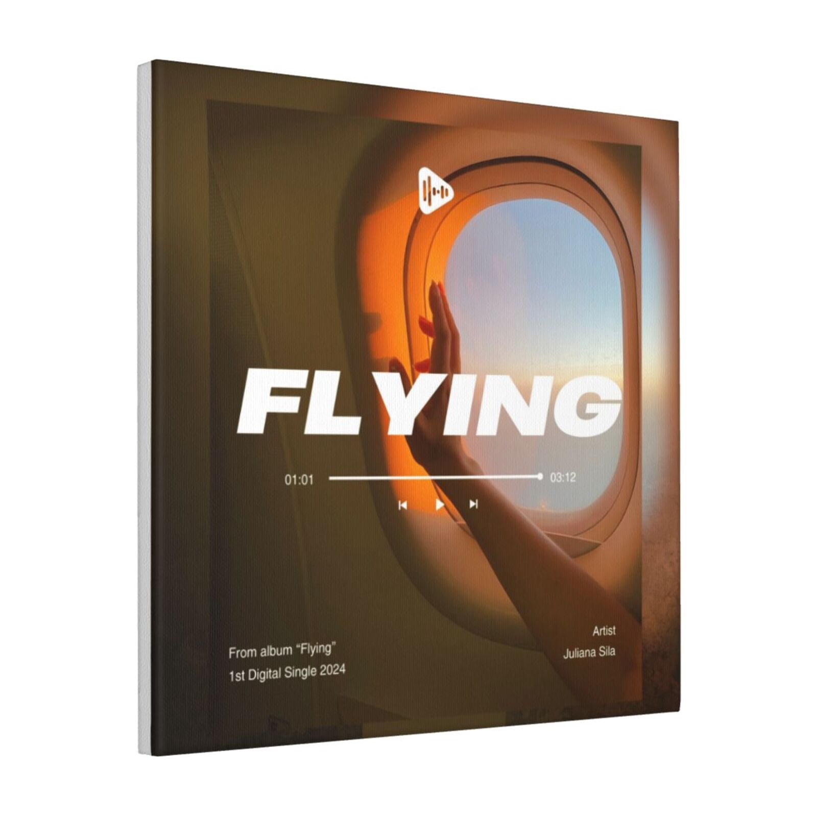 Custom Canvas Prints White Moderncentric Music Song Cover Personalized ...