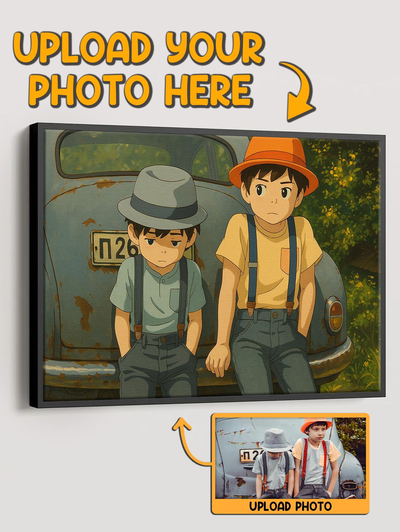 Custom Canvas Wall Art Studio Ghibli-Inspired Custom Framed Art ...