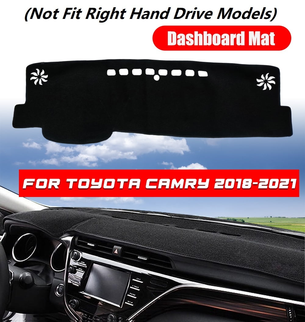 Custom Car Dashboard Cover Mat for Toyota Camry 2018-2021, Sun Shade Dash Pad Instrument Panel ...