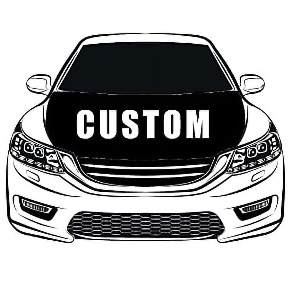 Custom Car Hood Cover Flag ,Engine Banner,your logo,your size,your ...