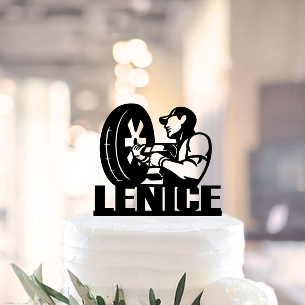 Custom Car Mechanic Cake Topper, Repair , Mechanic Birthday, Custom ...