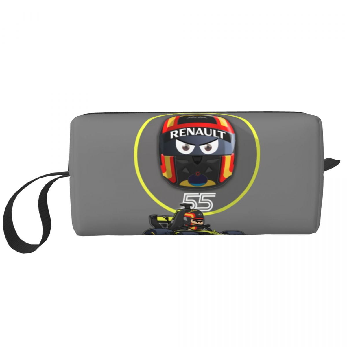 Custom Carlos Sainz 55 Formula Racing Driver Cosmetic Bag Women Fashion ...