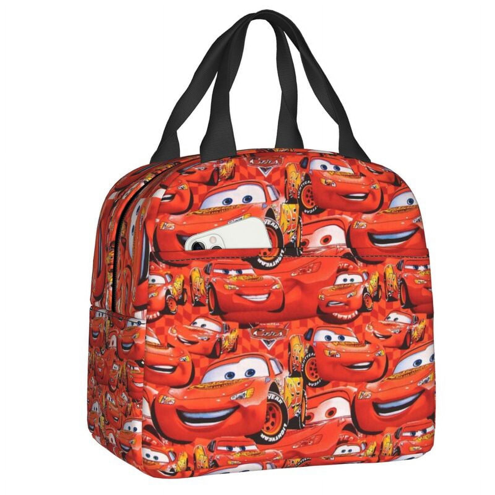 Custom Cartoon Lightning McQueen Car Lunch Box Hot Cooler Food ...