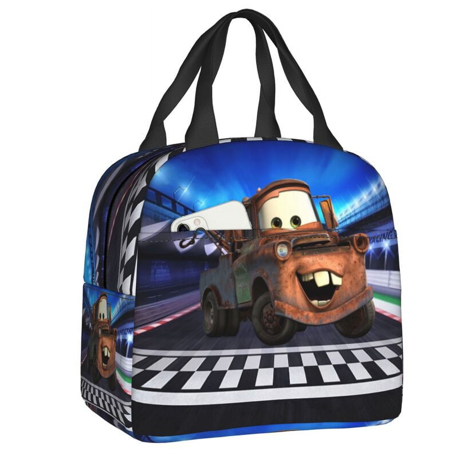 Custom Cartoon Lightning McQueen Car Lunch Box Hot Cooler Food ...