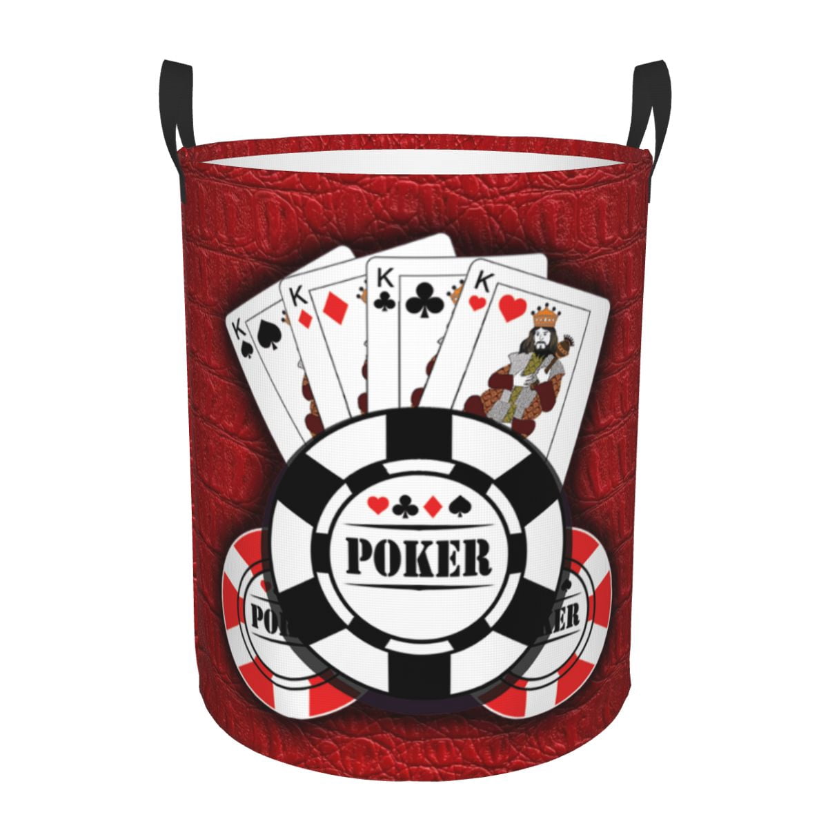 Custom Casino Poker Laundry Basket Collapsible Large Capacity Clothes ...