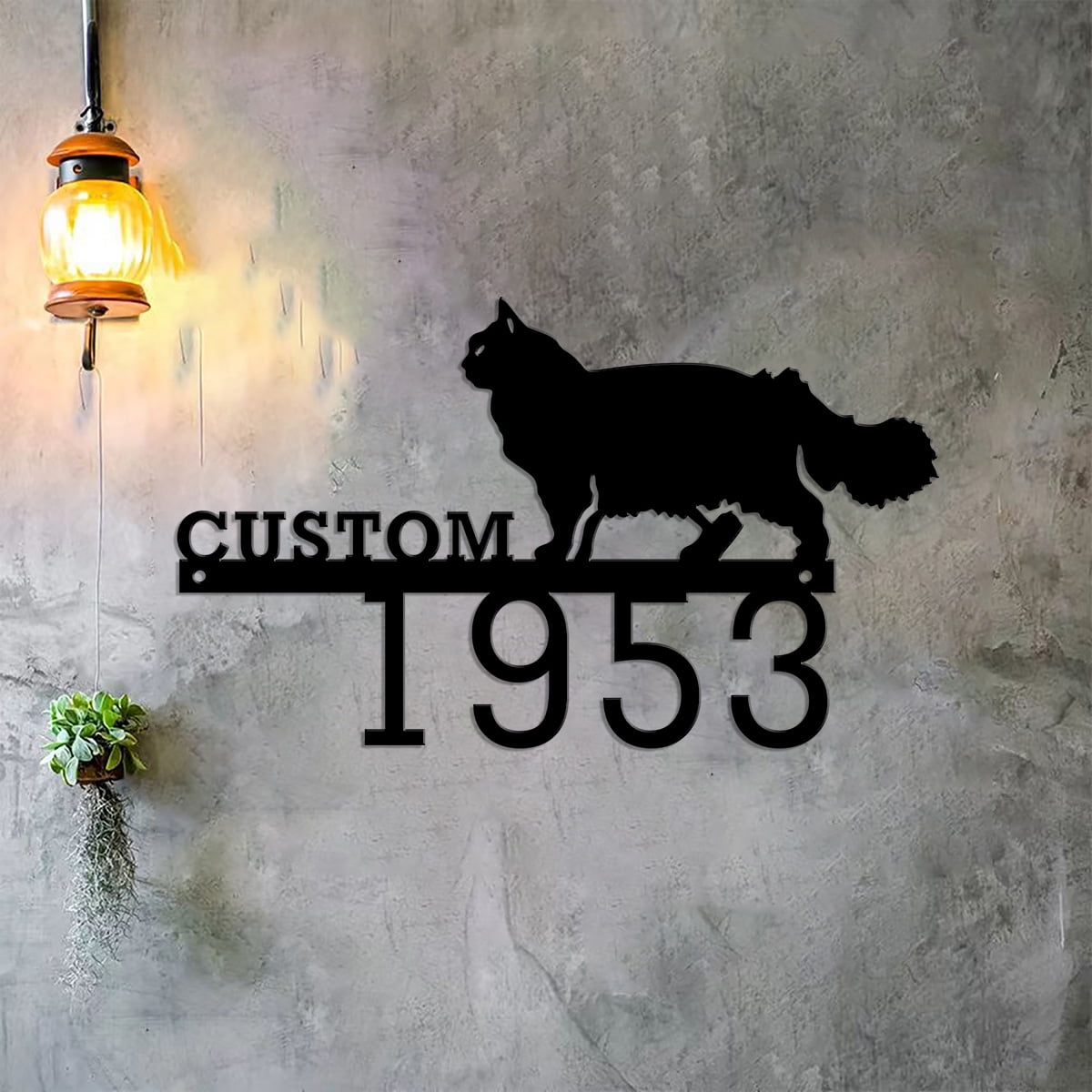 Custom Cat House Address Sign Custom House Number Sign Door Number Sign ...