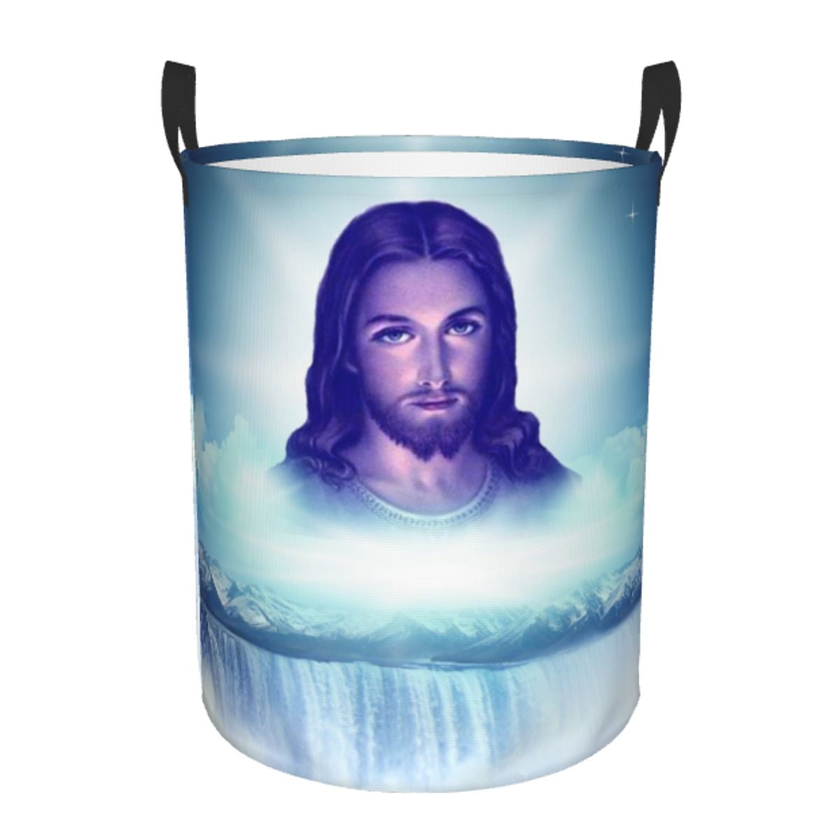 Custom Catholic Jesus Christian Faith Laundry Hamper Large Storage Basket Kids Nursery Toy ...