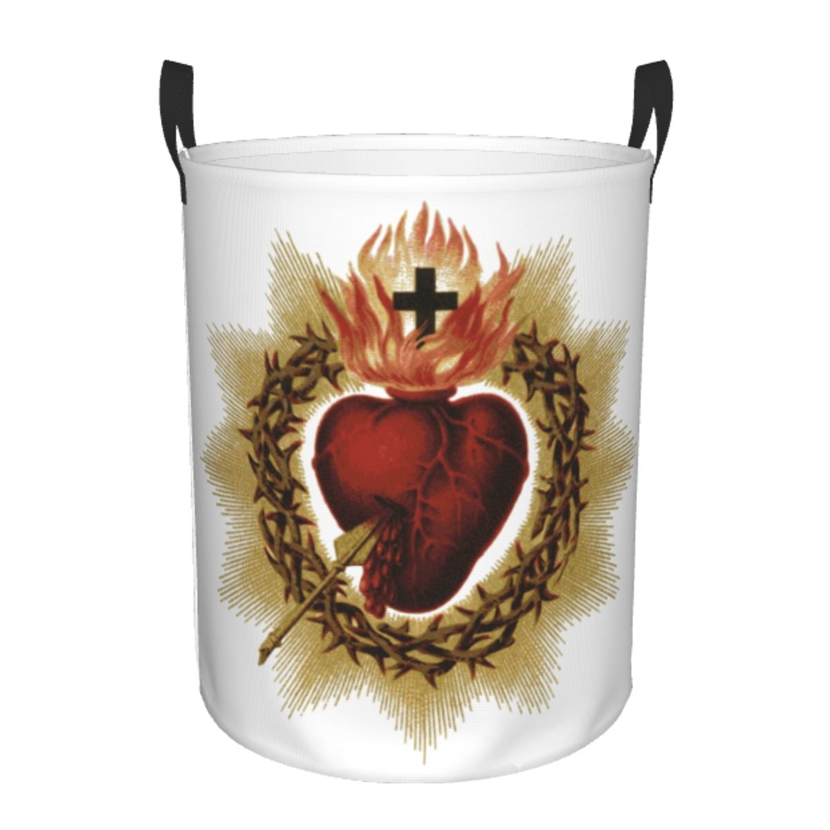 Custom Catholic Jesus Christian Faith Laundry Hamper Large Storage ...