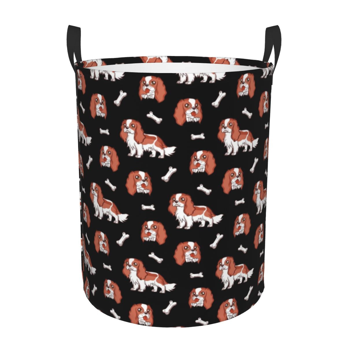 Custom Cavalier King Charles Spaniel Family Group Laundry Basket ...