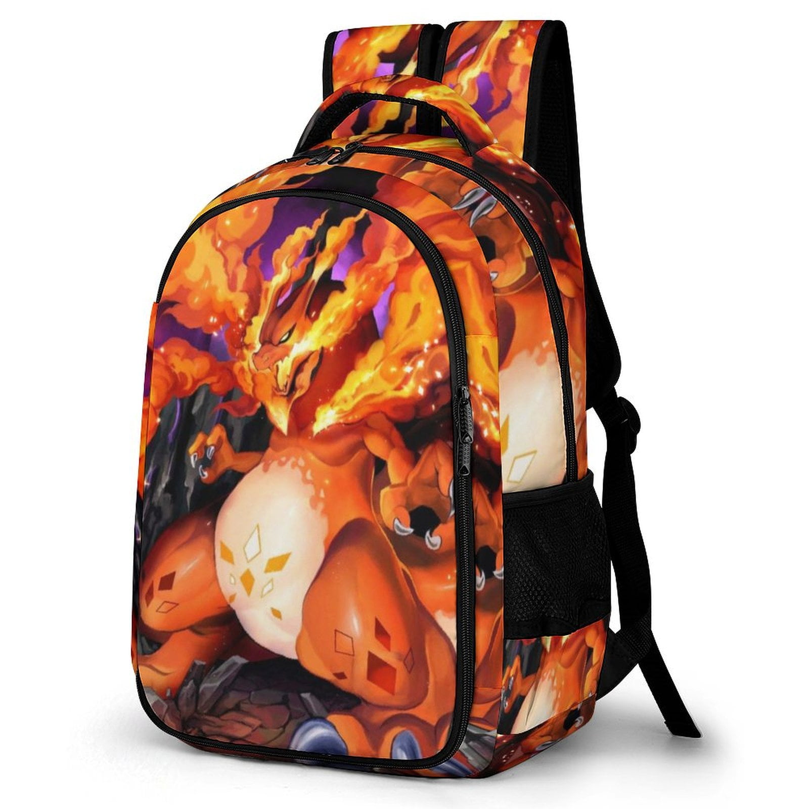Custom Charm-ander Chari-zard Evolution Mega Backpack for School ...