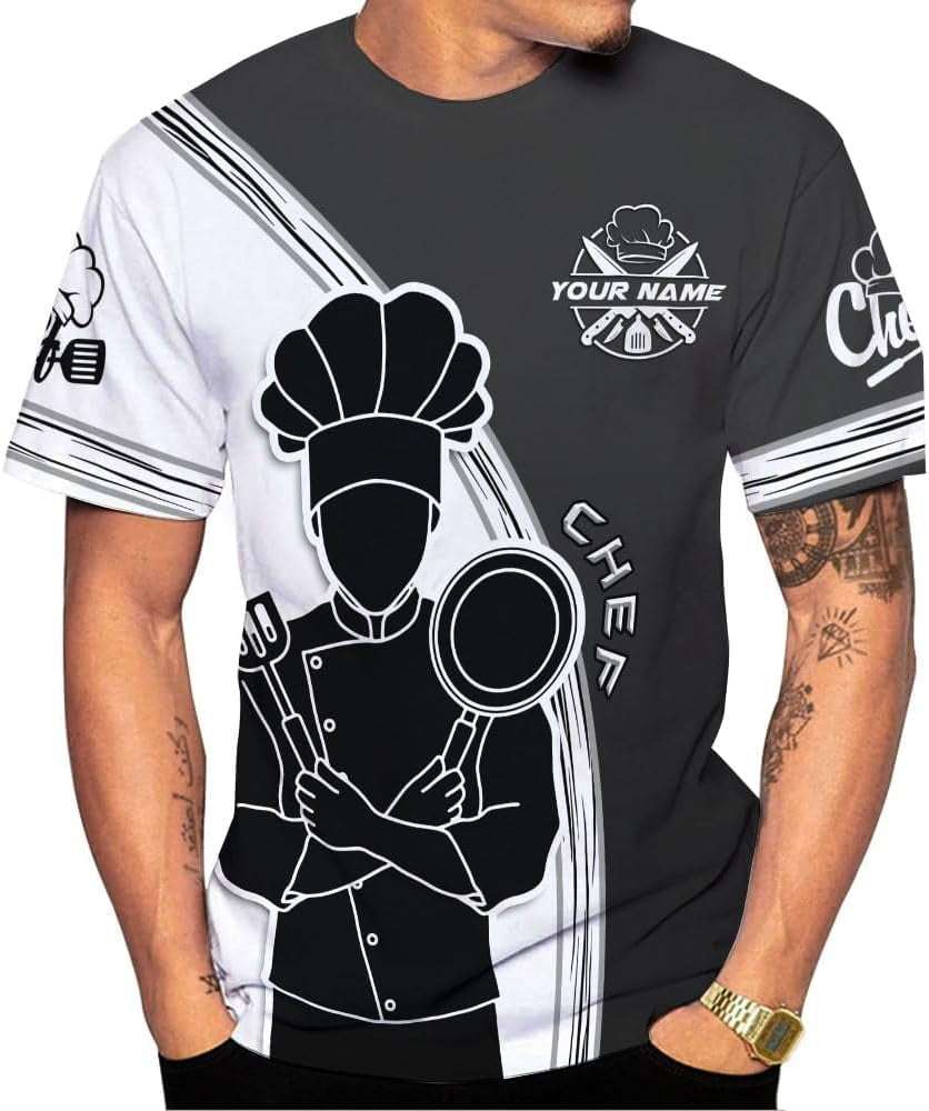 Custom Chef Shirt Chef Shirts for Men Gifts for Master Chef Lovers ...