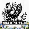Custom Chicken Coop Metal Sign, Personalized Chicken Coop Sign for ...