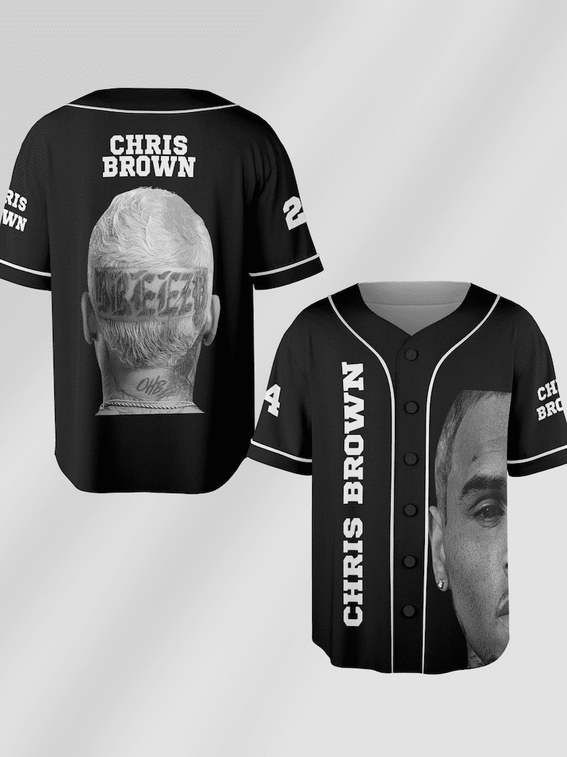 Custom Chriis Br.own Bre.ezy B.owl XX 2025 Tour Baseball Jersey, 2025 Concert Outfit, Ver 5 ...