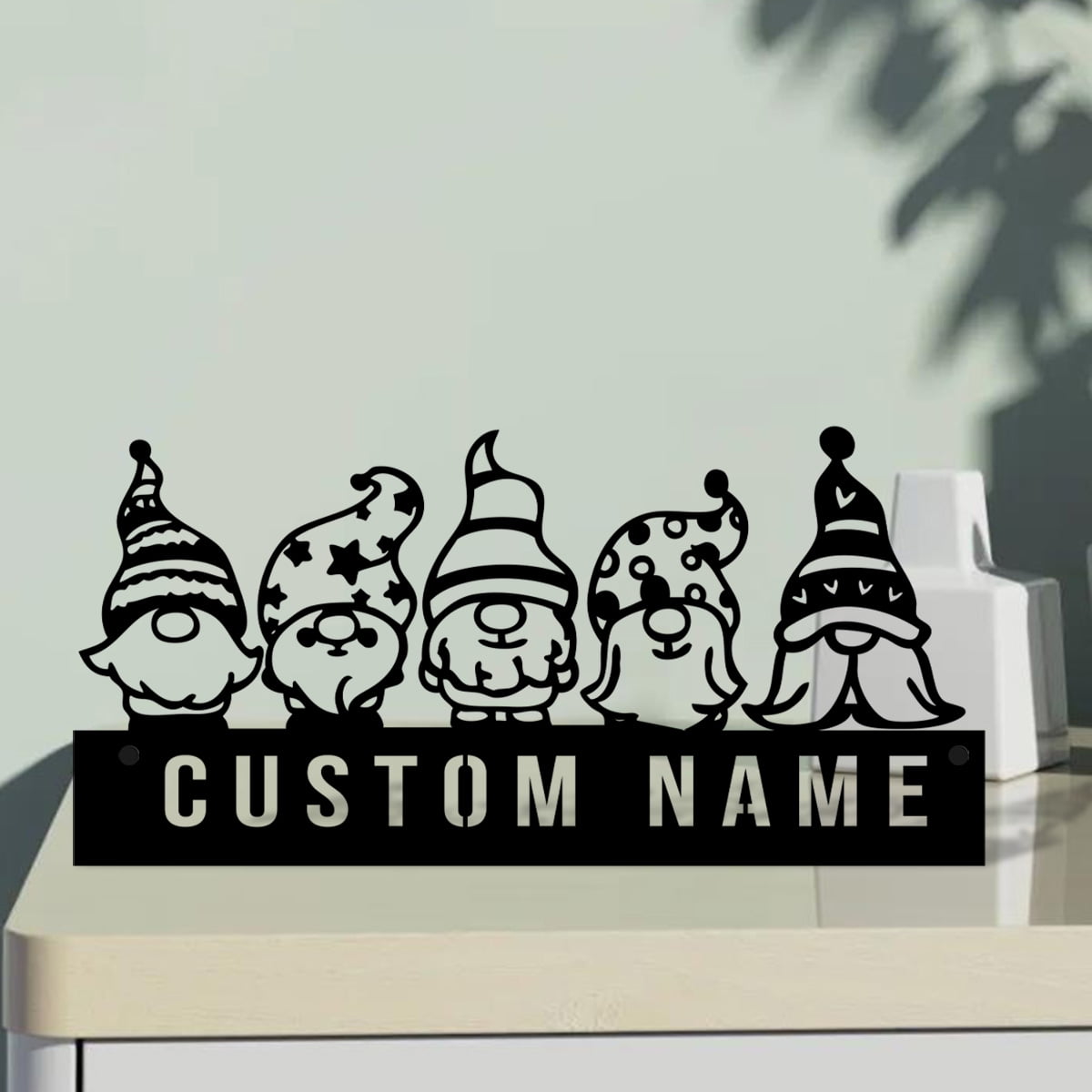 Custom Christmas Desk Name Plate Wedge Nameplate Office Sign Plaque ...