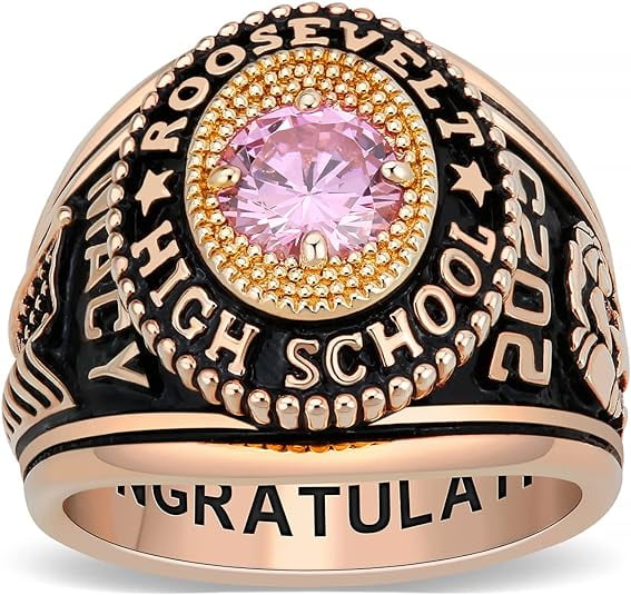 Custom Class Rings Fully Personalized Class Rings for Men Cubic ...