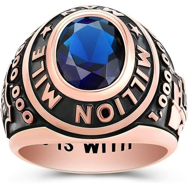 Custom Class Rings Fully Personalized Class Rings for Men Cubic ...