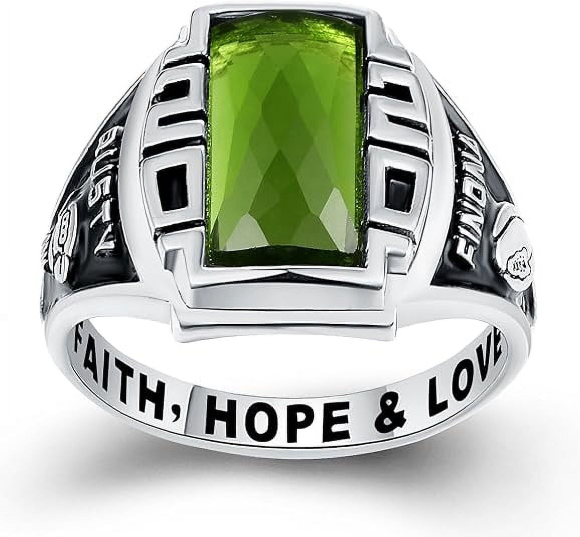 Custom Class Rings Fully Personalized Class Rings for Men Sterling ...