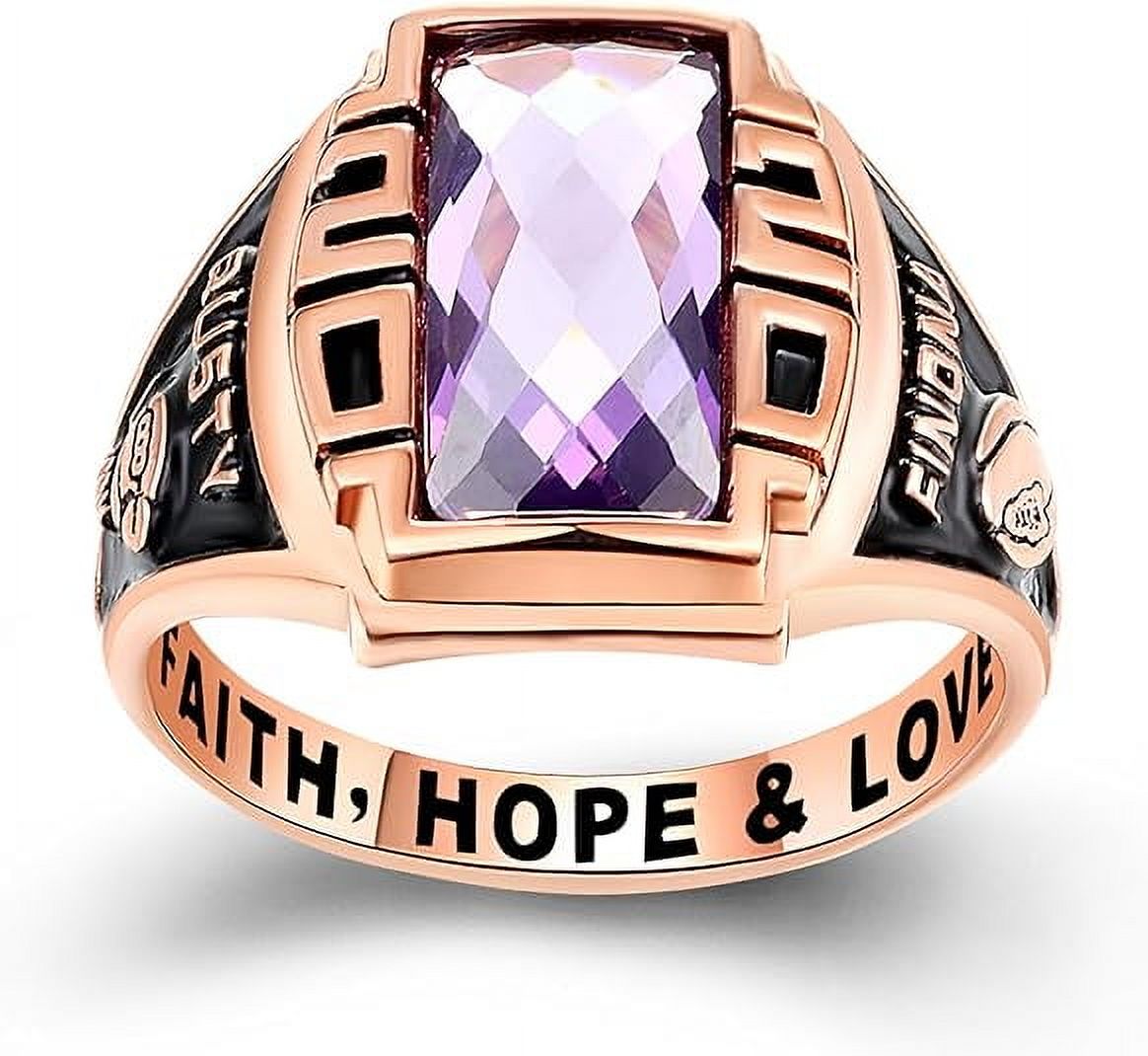 Custom Class Rings Fully Personalized Class Rings for Men Sterling ...