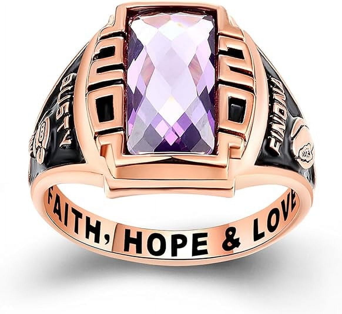 Custom Class Rings Fully Personalized Class Rings for Men Sterling ...
