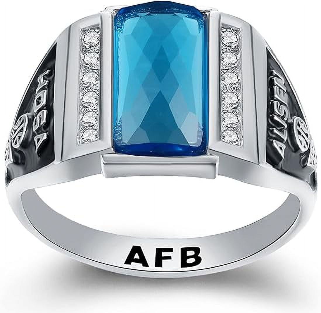 Custom Class Rings Fully Personalized Class Rings for Men Two ...