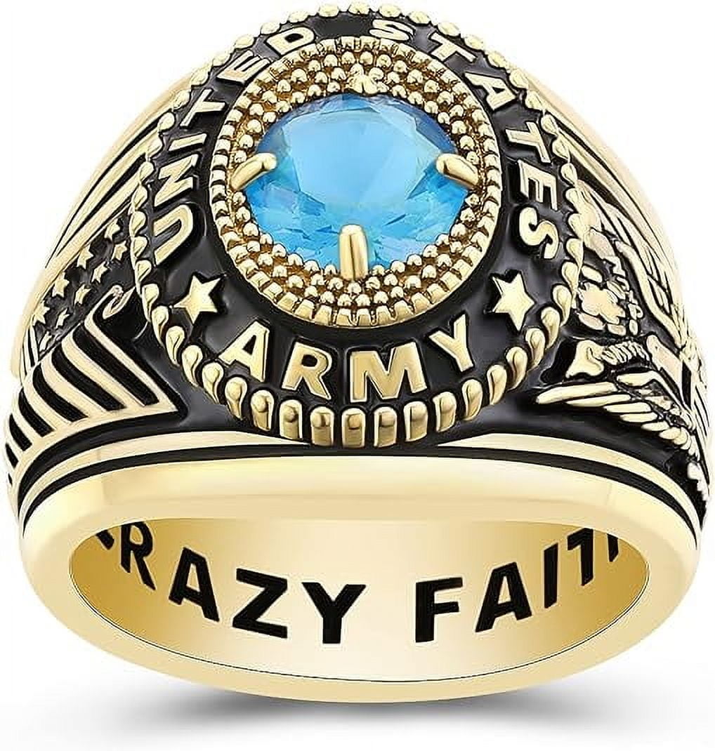 Custom Class Rings Fully Personalized Class Rings for Women Sterling ...