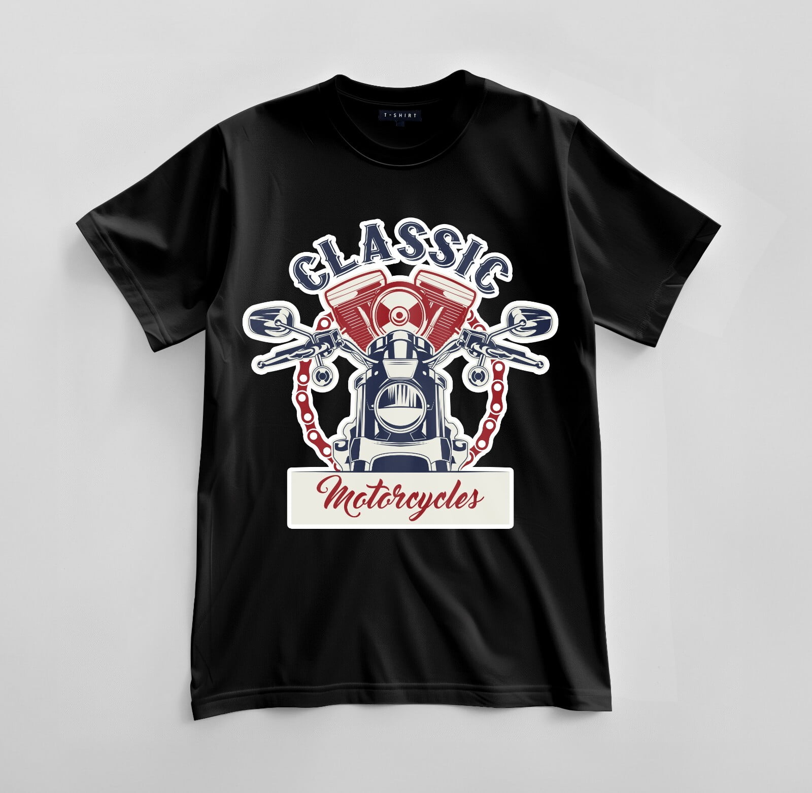 Custom Classic Motorcycles Graphic T-shirt Design Unisex Jersey Short ...