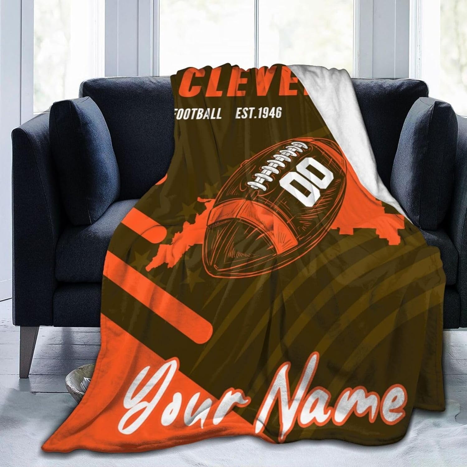 Custom Cleveland Blanket Gifts for Men Women Personalized Fans Add Name ...