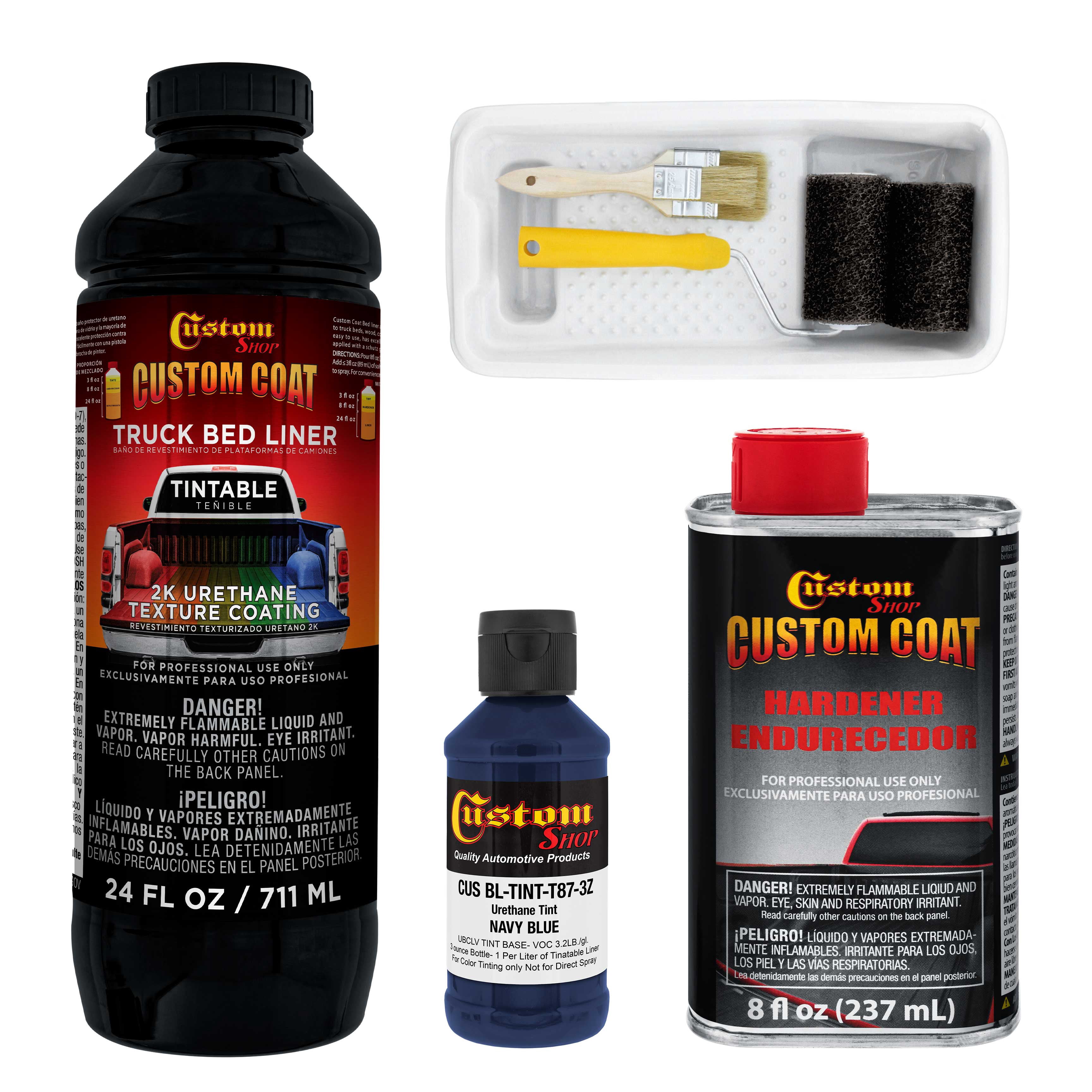 Custom Coat 35048 Navy Blue Urethane Roll-On, Brush-On or Spray-On ...