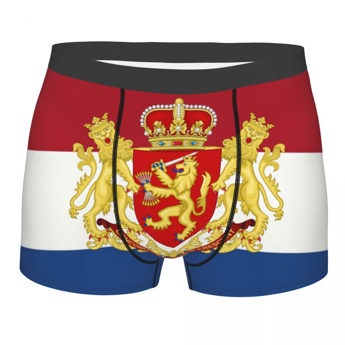 Custom Coat Of Arms Of Netherlands Underwear Men Stretch Dutch Flag ...