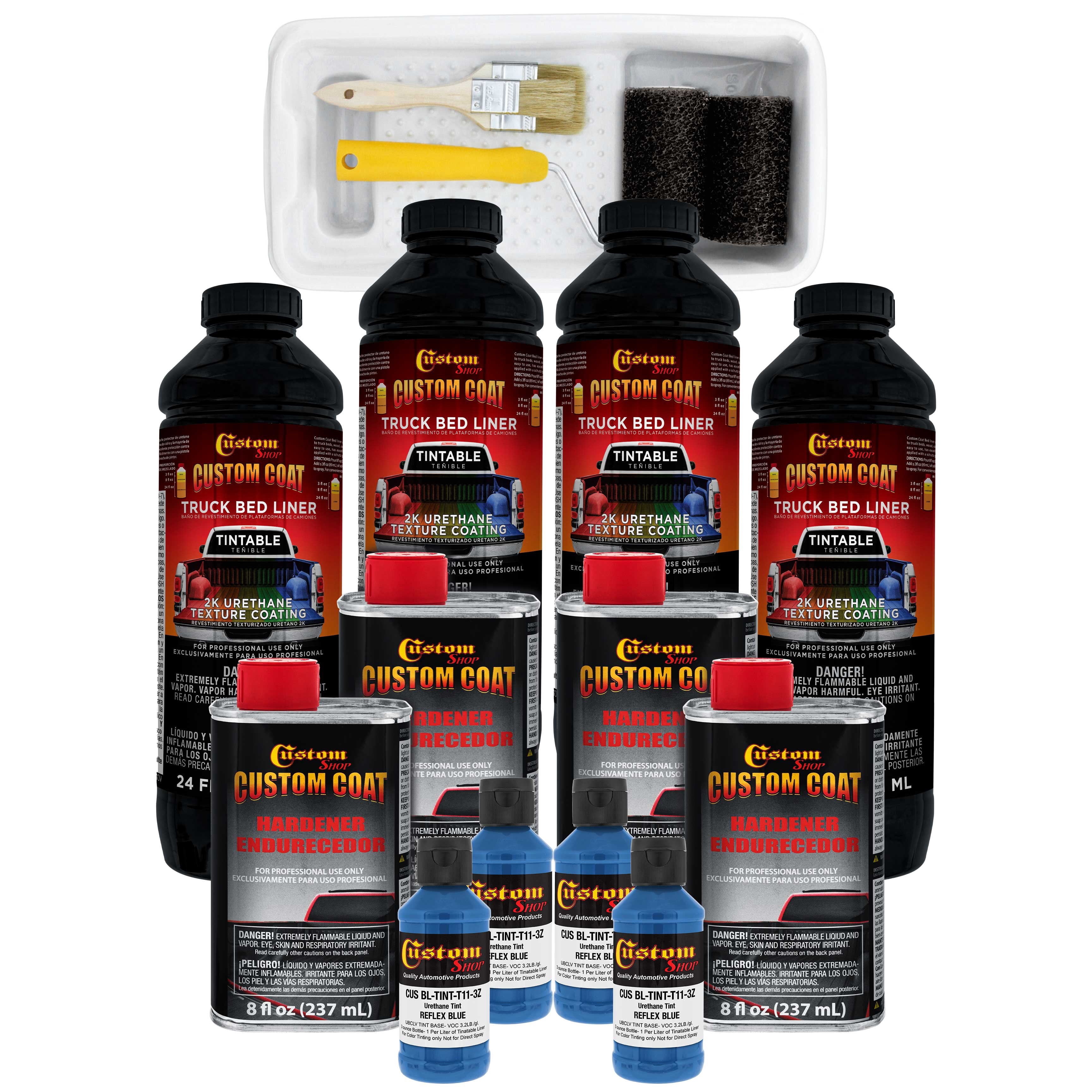 Custom Coat Reflex Blue 1 Gallon Urethane Roll-On, Brush-On or Spray-On ...