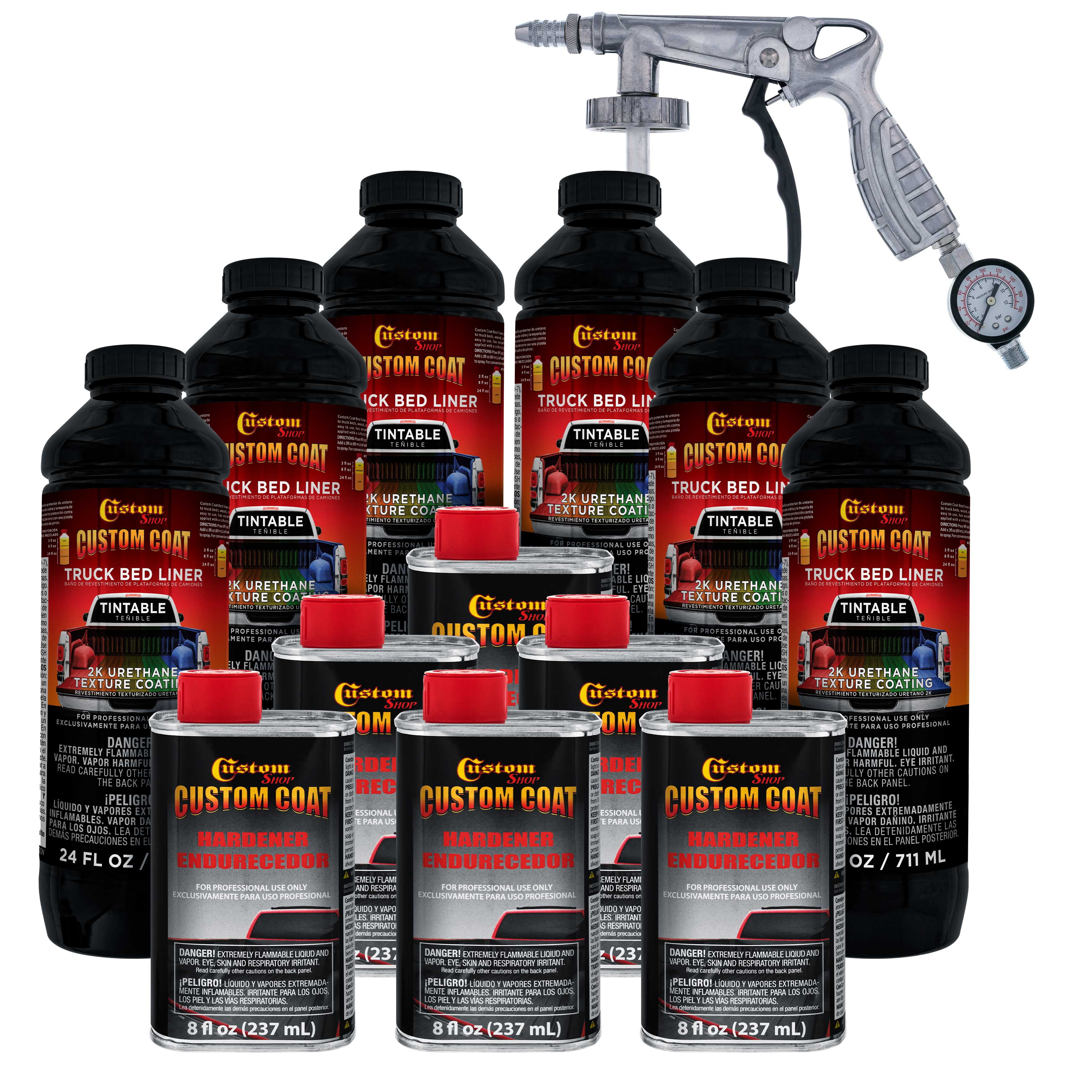 Custom Coat Tintable Base Only 1.5 Gallon (6 Quart) Urethane Spray-On ...