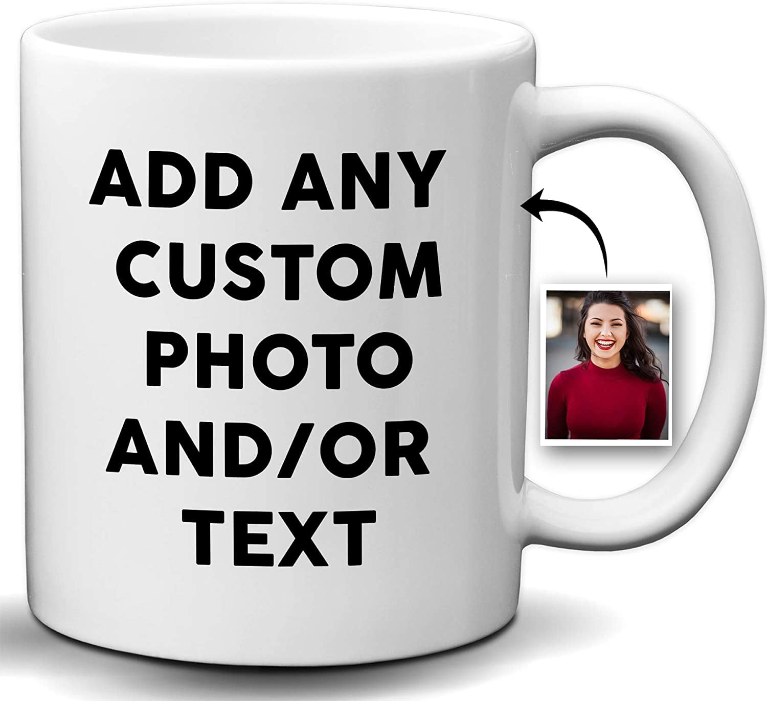 Customized 11 Oz White Coffee Mug, Personalized with Photos & Text ...