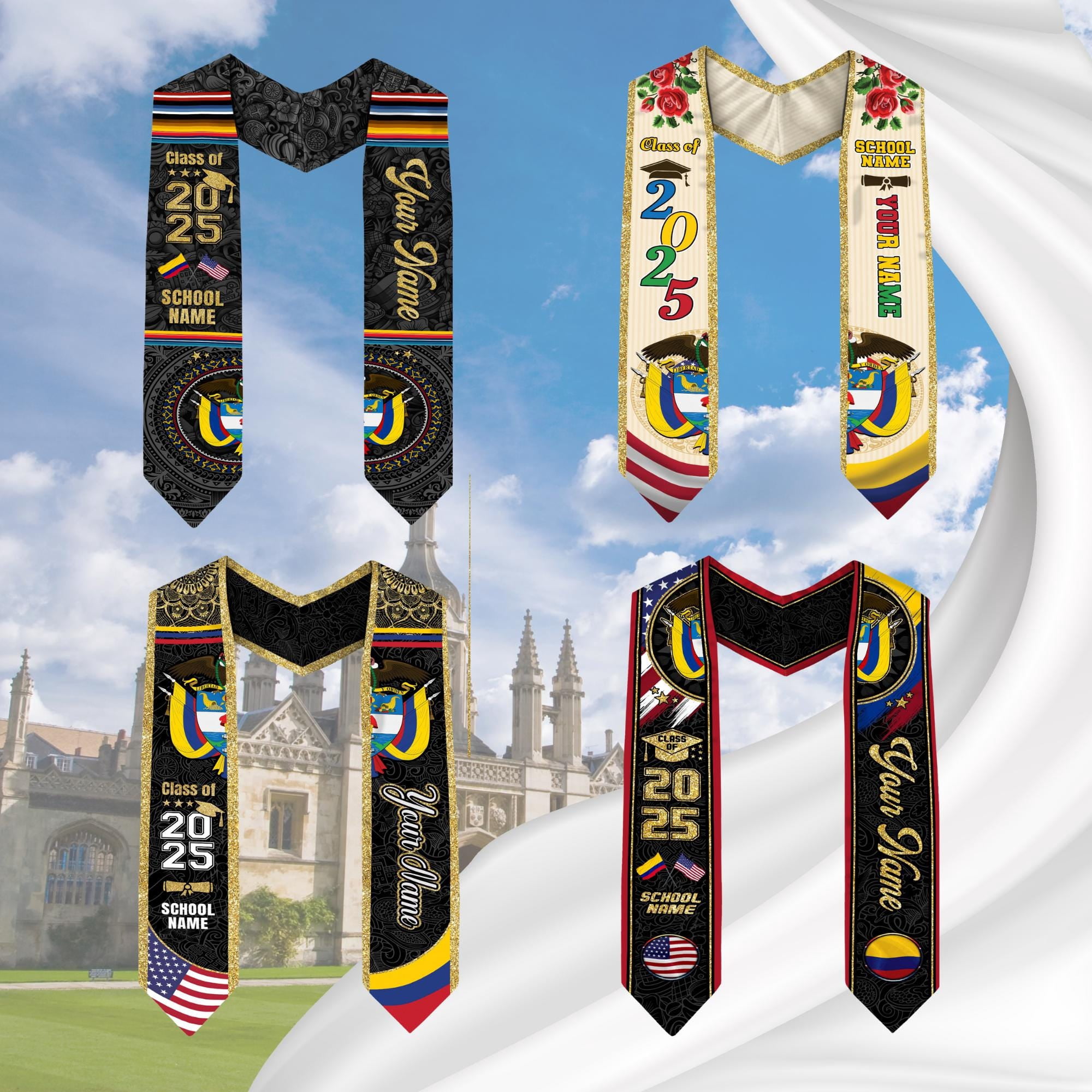 Custom Colombian Graduation Sash 2025, Colombian Graduation Sash ...
