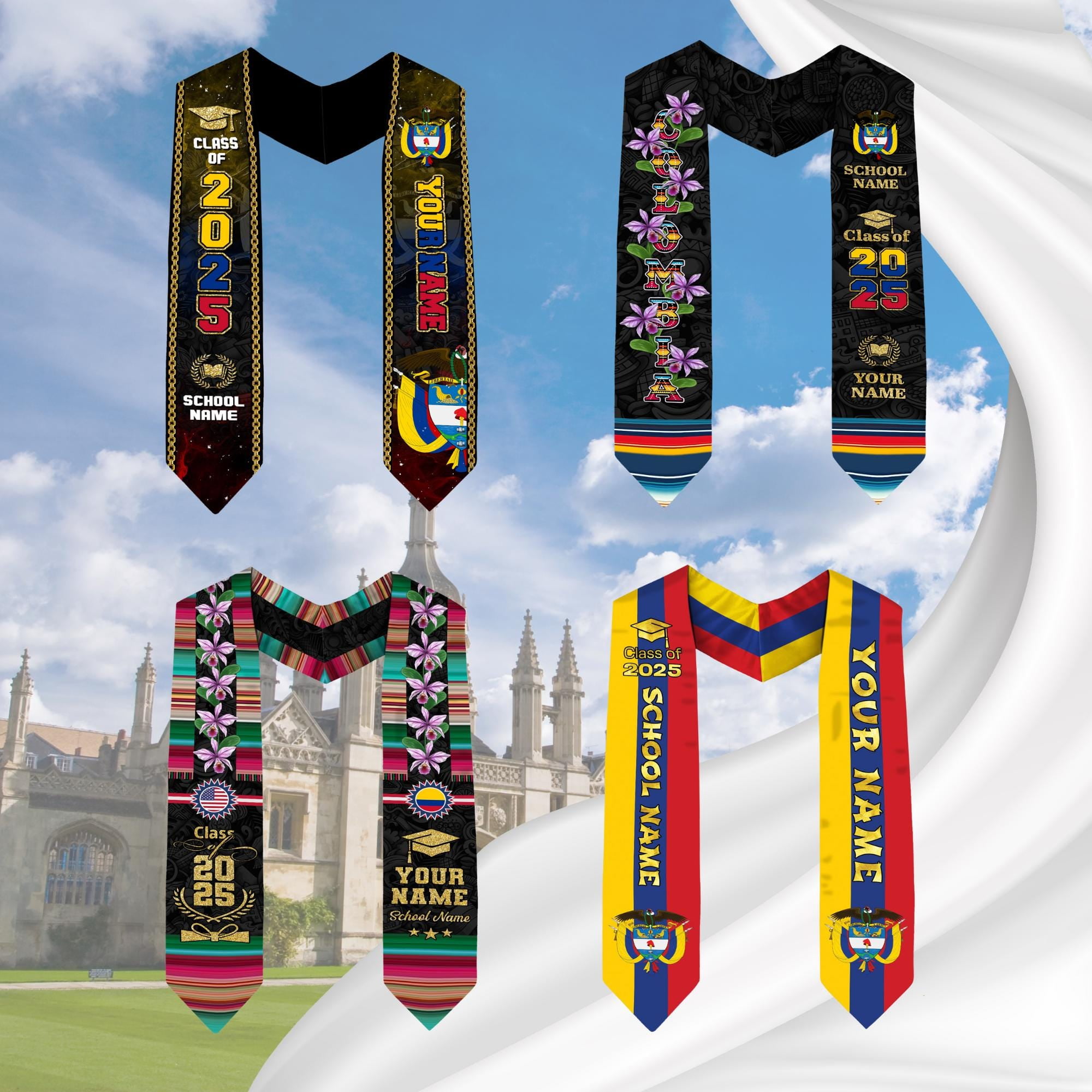 Custom Colombian Graduation Sash 2025, Colombian Graduation Sash ...