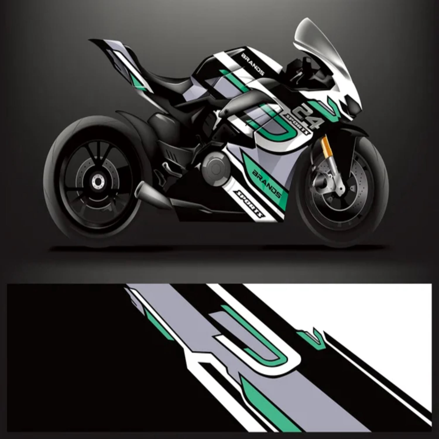 Custom Color Changing Camo Racing Graphics Decal Vinyl Wrap - Full Car ...