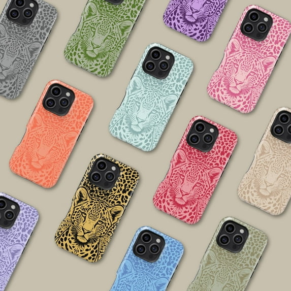 Custom Color Leopard Cheetah Case for iPhone Samsung Print - Walmart.com