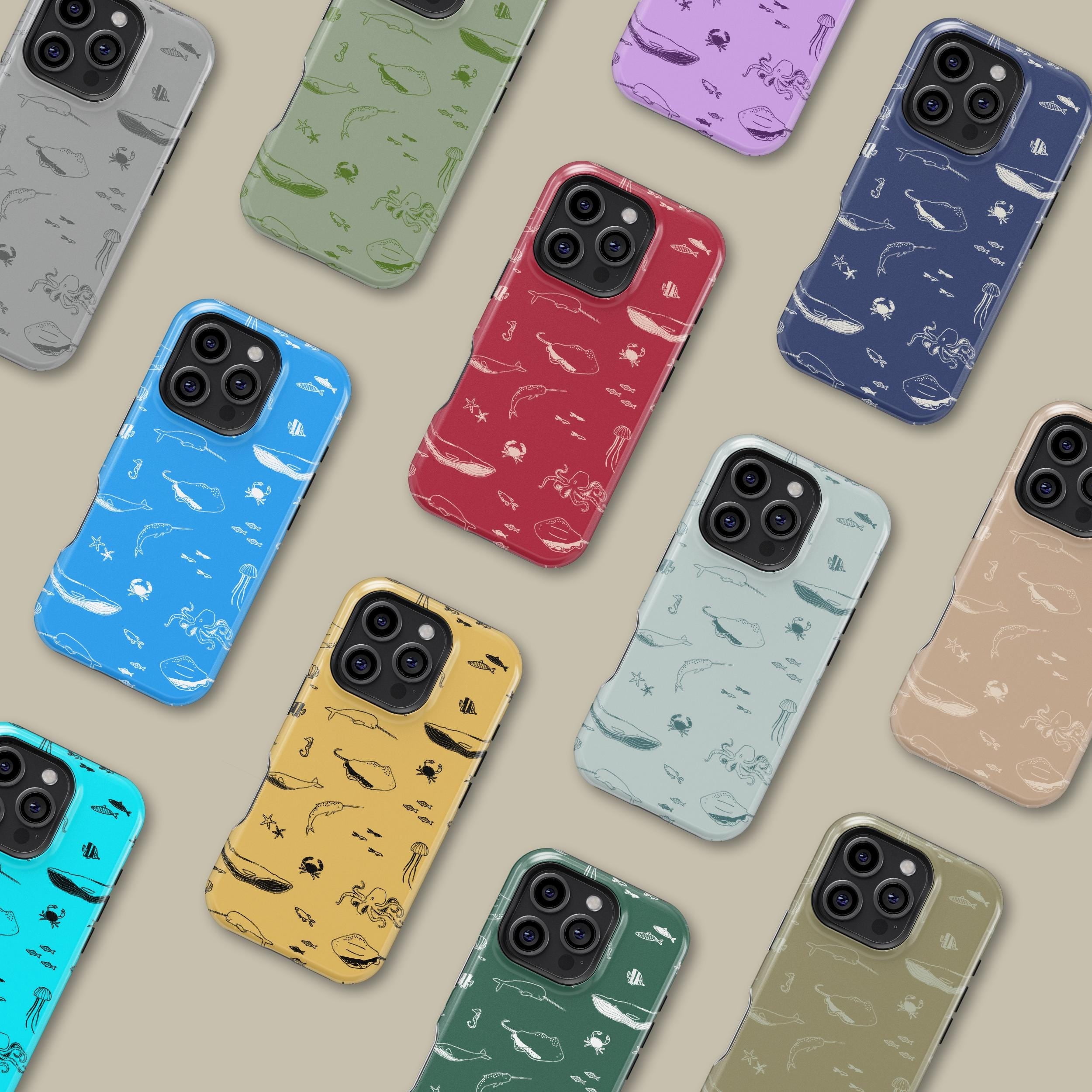 Custom Color Sea Life Animal Case for iPhone Samsung Ocean - Walmart.com